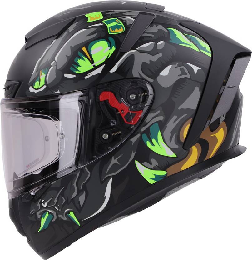 Steelbird SA-5 Monster ISI/DOT Certified Full Face Graphic Helmet for ...