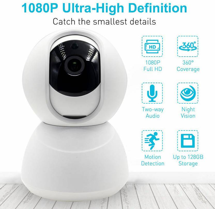 Bzrqx Smart Wifi CCTV Camera HD 360 Degree Night Vision wireless IR ...