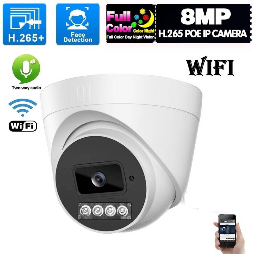 SIOVS Smart Home Security CCTV Camera WiFi HD IP Dome Camera 2MP Color ...