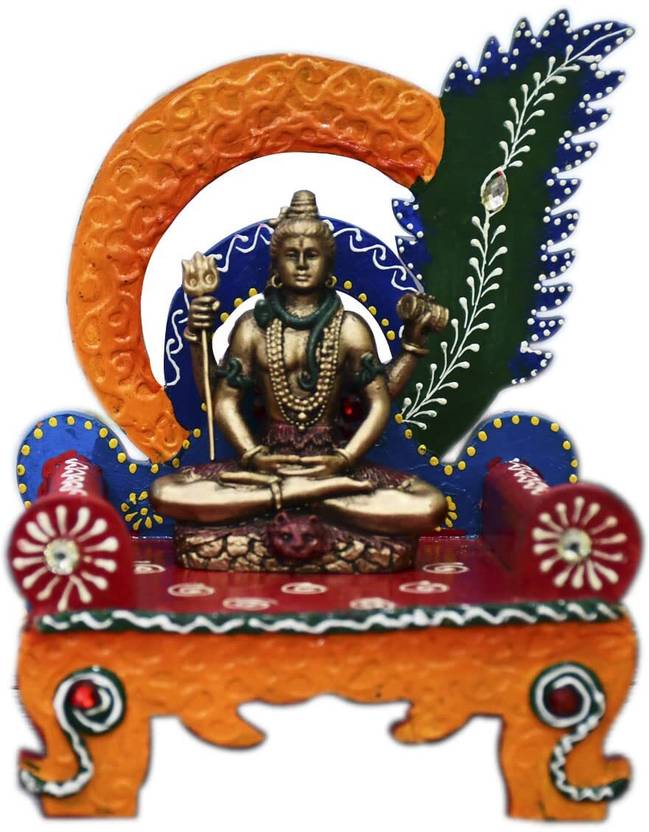 Saugat Traders Wooden Singhasan for God - Singhasan with Shiv Ji ...