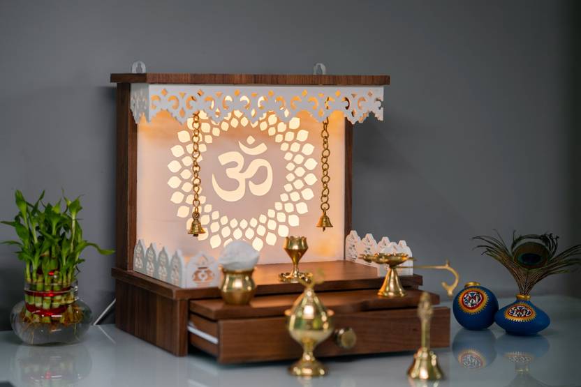 Flipkart Perfect Homes Studio Home Temple, Wooden Temple,Pooja Mandir ...