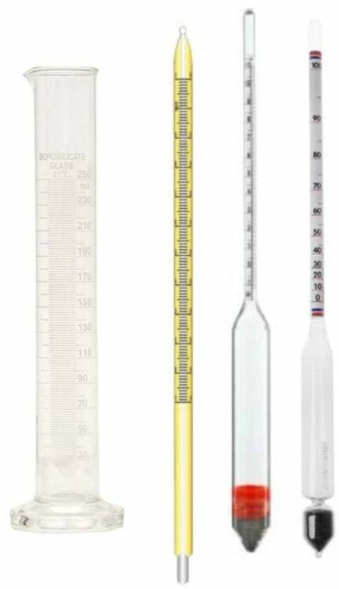 BOMBEY SCIENTIFIC Fuel Kit Hydrometer - 800-850, 700-750, 0-50 ...