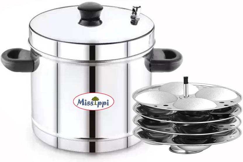 MISSIPPI 4 Plate Idli cooker Idli maker 16 Idly Induction Friendly ...