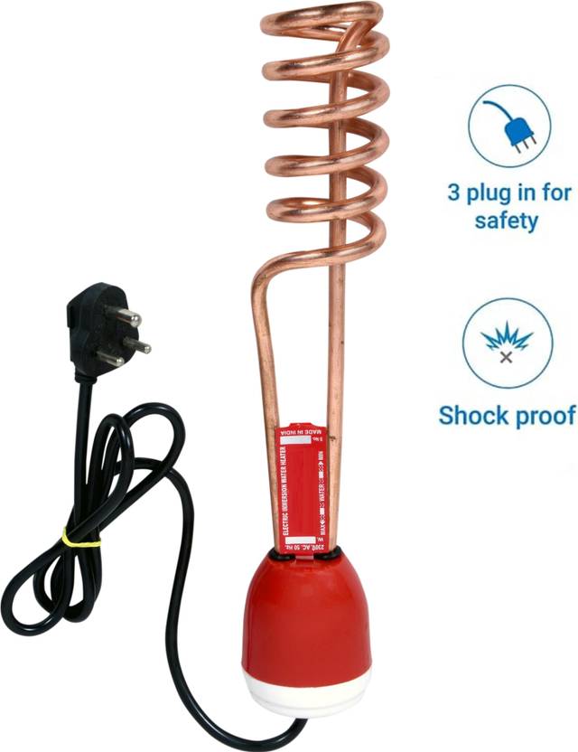 Wrapo 1500-Watt Copper Water Heater Immersion Rod Water Proof Shock ...