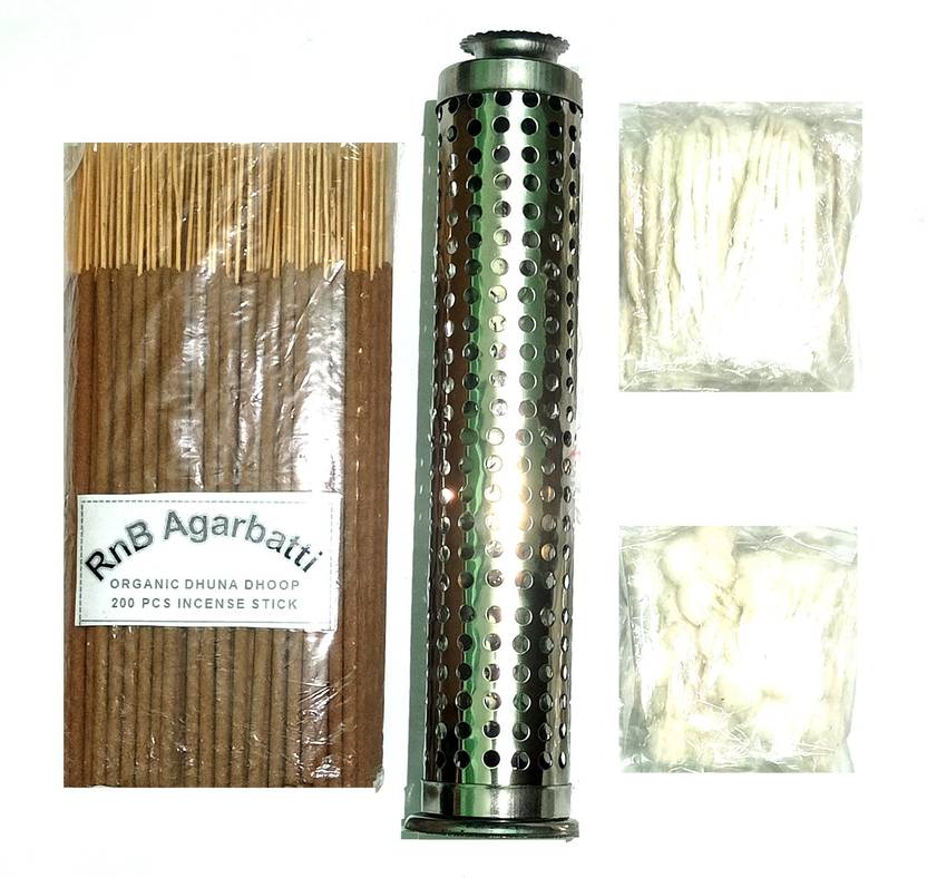 SM Rainbow 200 Incense Sticks with attractive Steel Dhoop Stand 100 ...