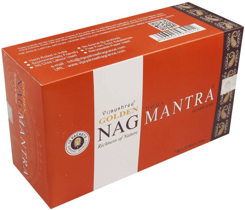 Golden Nag Mantra Masala Agarbatti Incense Stick Long Lasting Fragrance Price in India - Buy ...