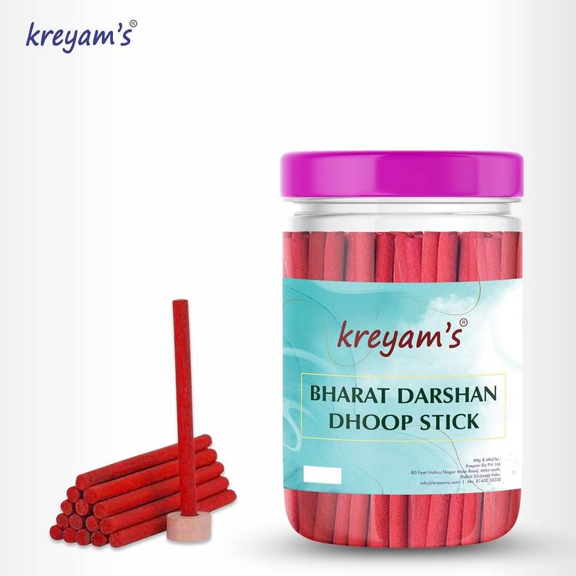 Kreyam's Bharat Darshan Dhoop Stick 100 Gm Agarbati Dhoop Sticks Dhoop ...