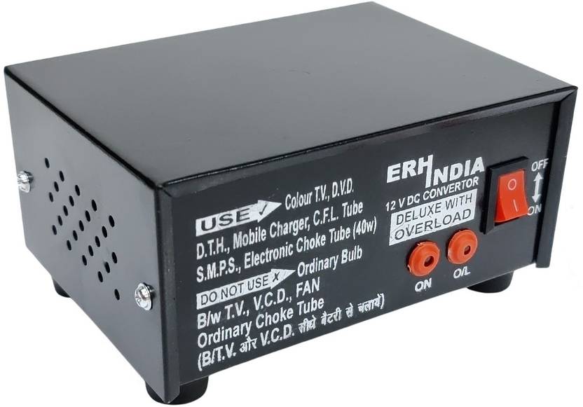 ERH India 100 Watt Dc to Ac Mini Inverter for Multiple Applications ...