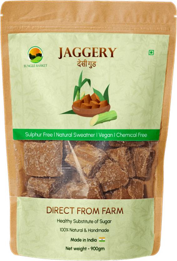 Jungle Basket Sugarcane Gud Nutrient Rich Jaggery Natural Pure Desi Gud ...