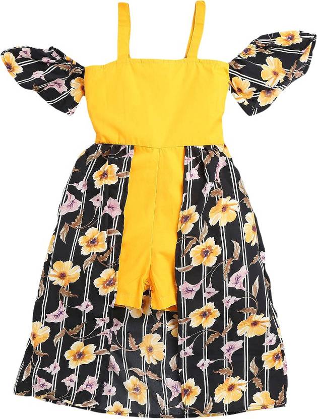 Hopscotch Floral Print Girls Jumpsuit - Buy Hopscotch Floral Print ...