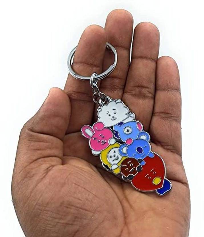 Electro Factory Premium All in One 7 Character BT21 BTS Key Chain KPOP ...
