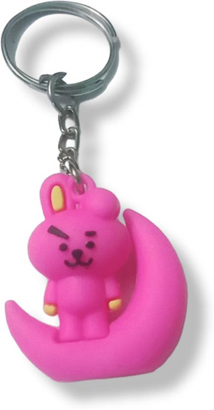 Unick Handicraft BTS BT21 silicon doll keychain in rubber Key Chain ...