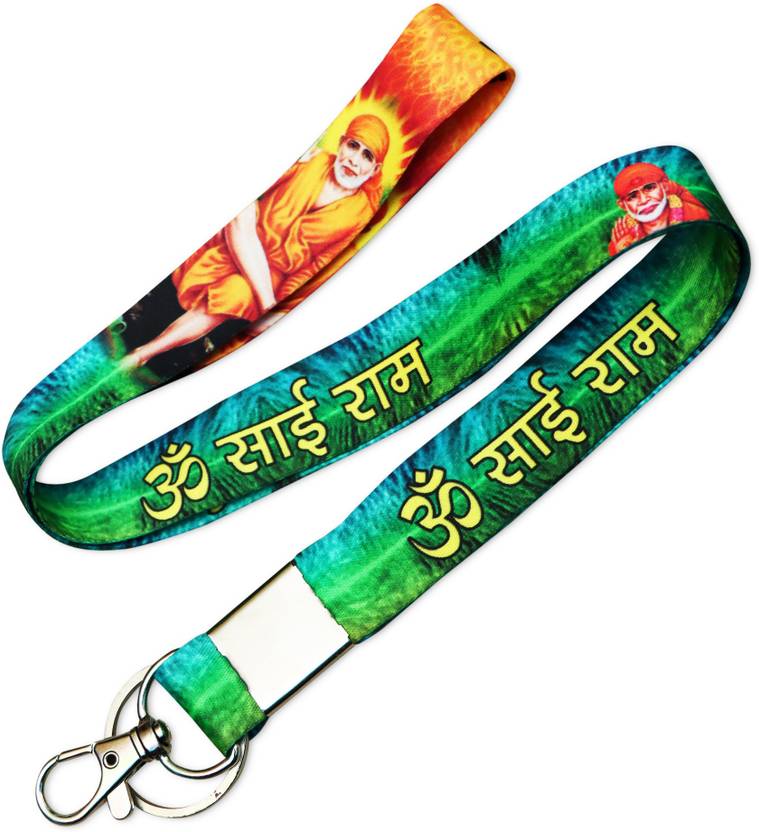 RINKON Om Shree Shridi Sai Baba Keychain Fabric Shirdiwale God ...