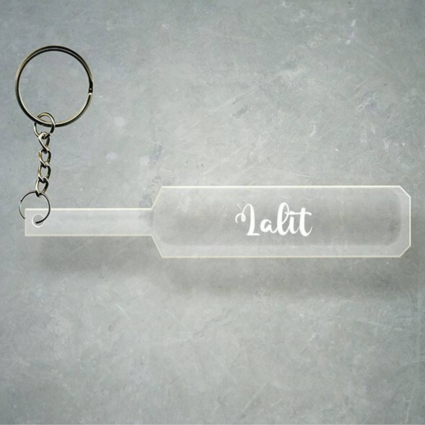SY Gifts Cricket Bat Logo Design With Lalit Name Key Chain Price in ...