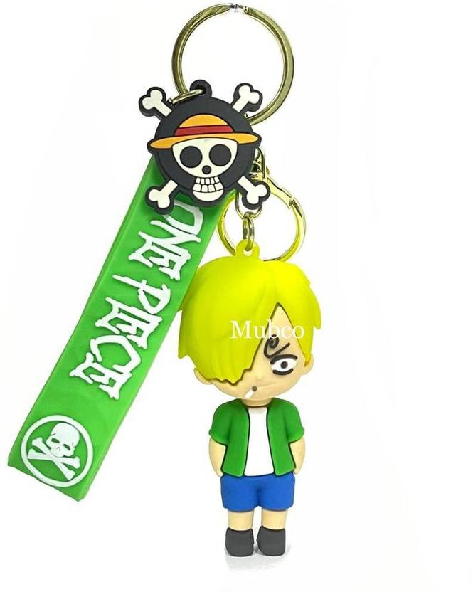 Mubco One Piece Vinsmoke Sanji 3D Keychain Strap Charm & Hook Anime ...