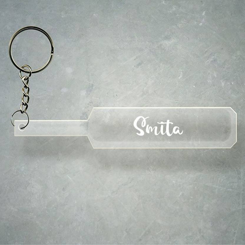 SY Gifts Cricket Bat Logo Design With Smita Name Key Chain Price in ...