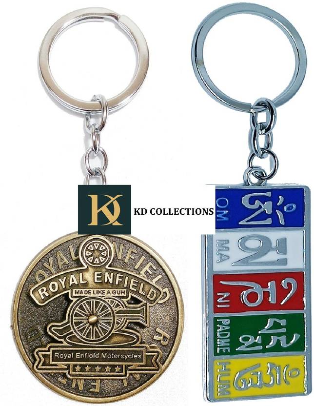 kd collections TIBET418-MTL Tibet Ladakh Keychain & Royal Enfield ...