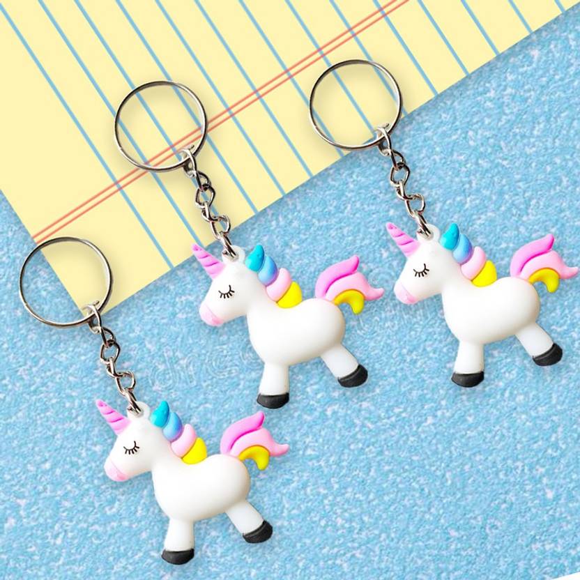 spartone Unicorn Cute Designed Keychain For Girls and Boys Key Chain ...