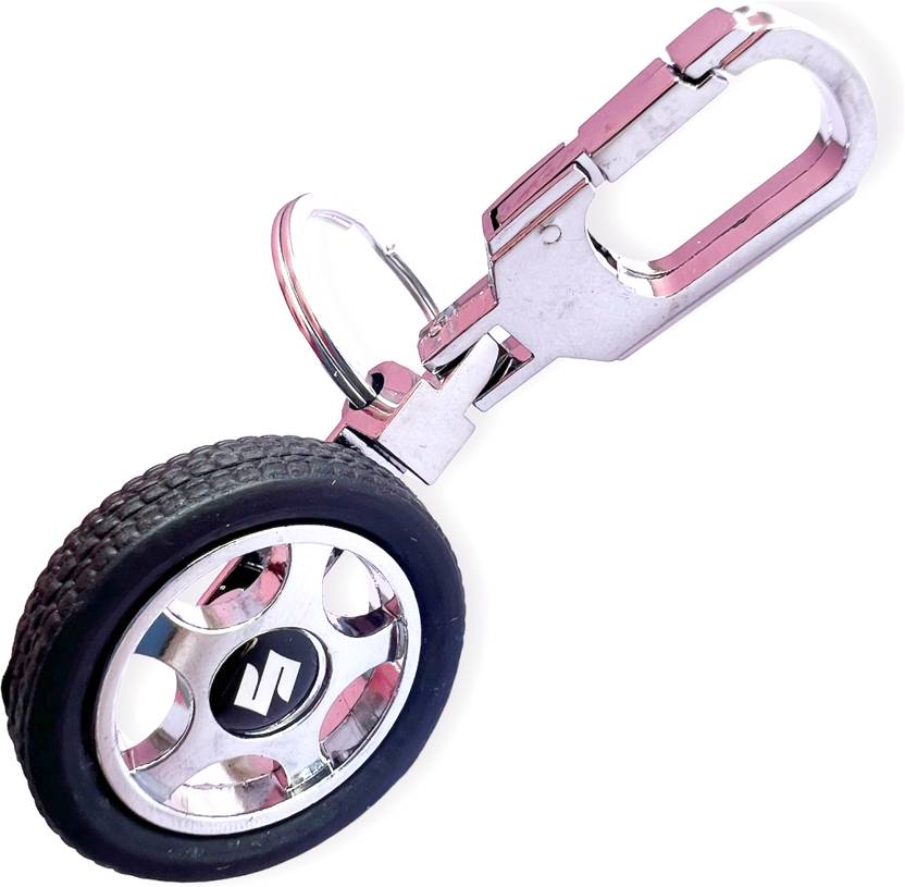 NSV Maruti Suzuki Rotating Tyre Logo Keychain | Rotating Wheel Maruti ...