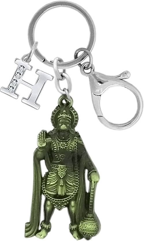 MGP FASHION Antique Lord Bajrangbali Hanuman Metal Keyring Stone ...