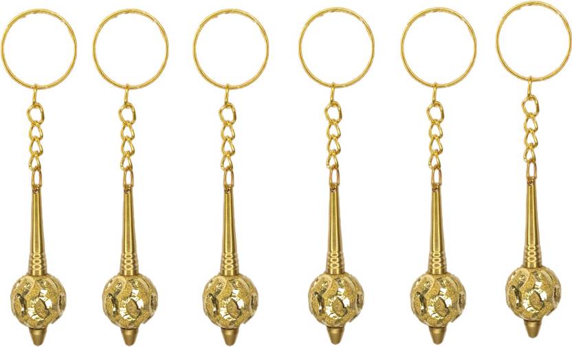 LAZYwindow Pack of 6 Fancy Attractive Mahabali Hanuman Big size Golden ...