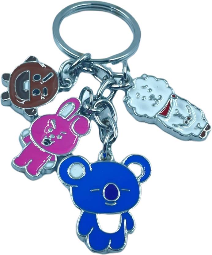 Fullkart BTS BT21 Army Keychain Combo1 (Metal) for - Girls,Boys and ...