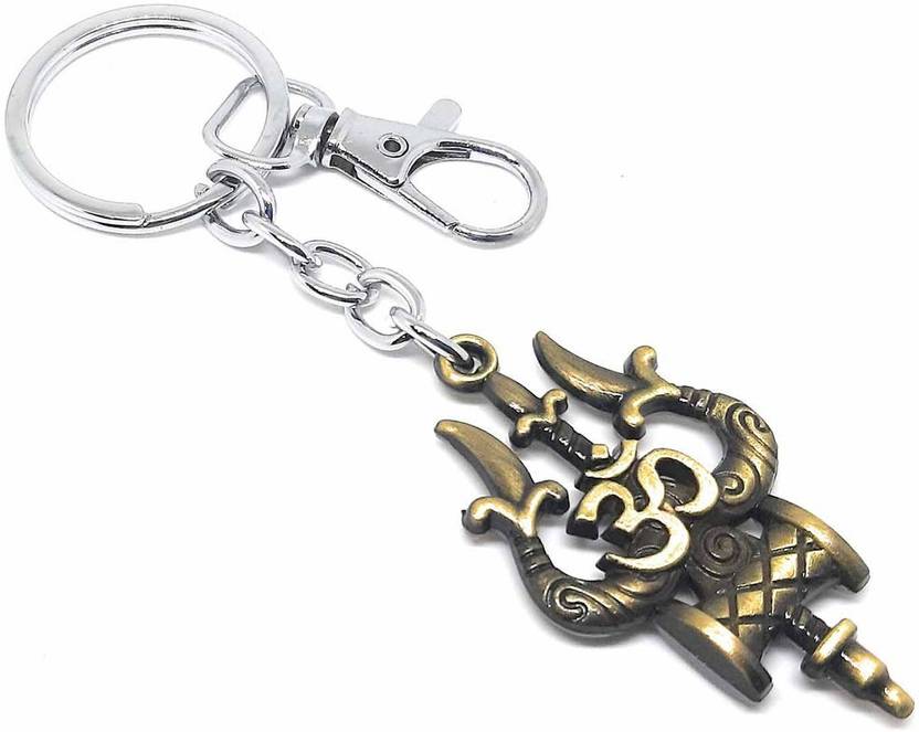 Aura Shiva Mahadev Mahakaal Om Trishul Keychain For Bike Women Men Boy ...