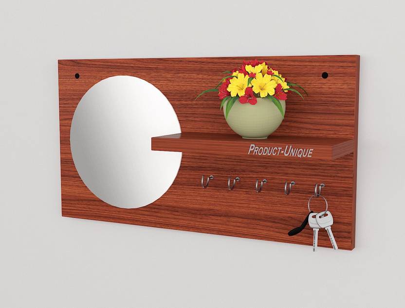 Product-Unique Particle Board Wall Mounted Hanging Key Holder Wood Key ...