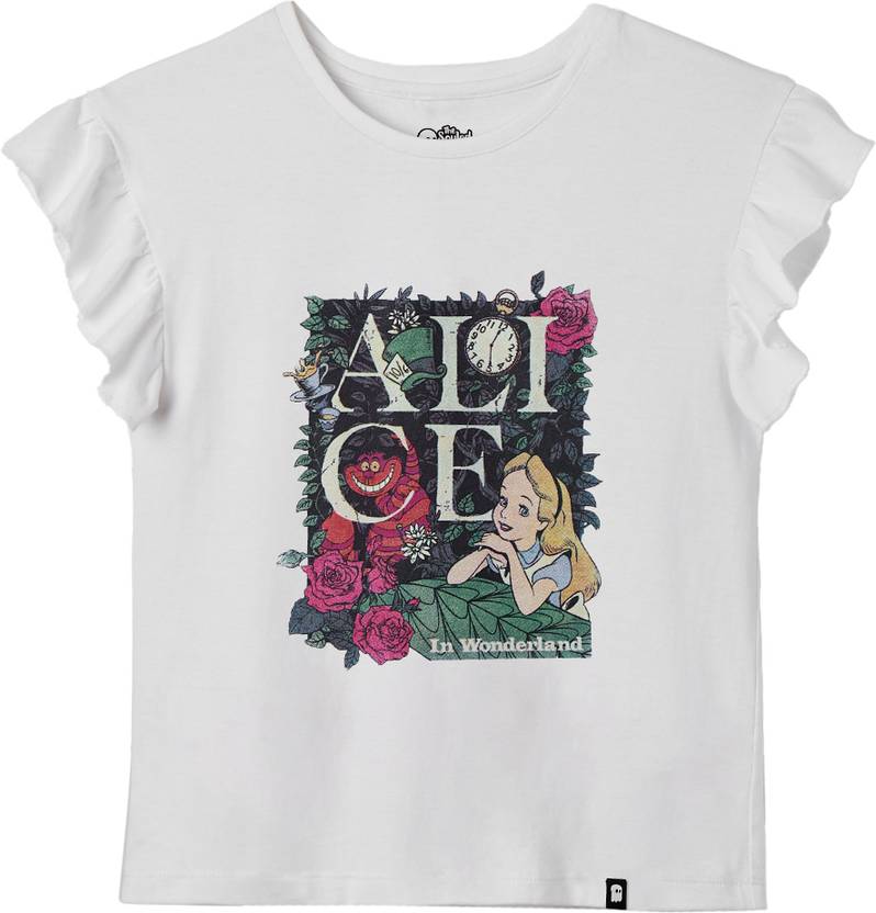Flipkart.com | The Souled Store Girls Printed Pure Cotton T Shirt ...