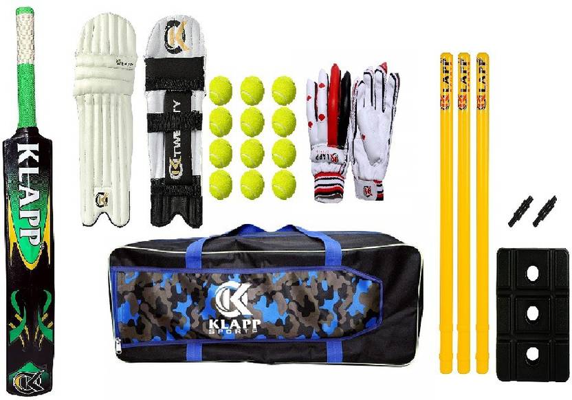 Klapp Trophy Cricket kit with Fibre Cricket bat Size-4 (Junior) Cricket ...