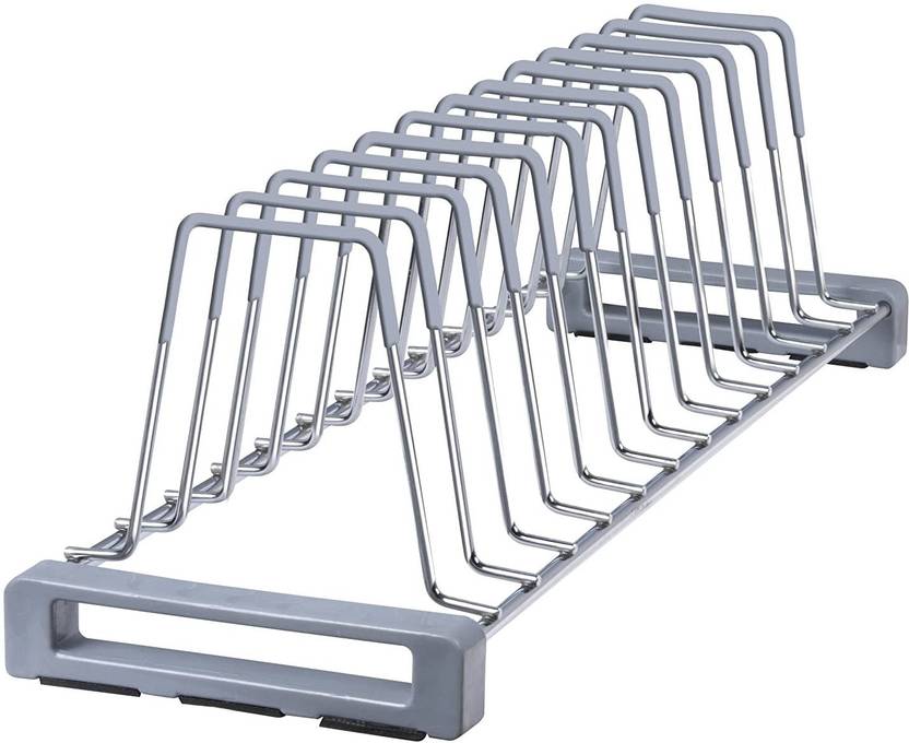 Plantex Deluxe Stainless Steel Plate Rack/Dish Rack/Thali Stand/Dish ...