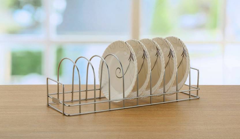 Lyzton Round Shape 10 Section Thali, Plate, Dish Drainer Kitchen Rack ...