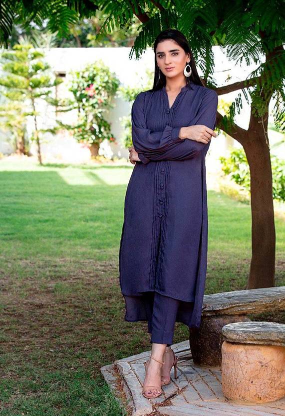 Plain Kurta Designs For Girls