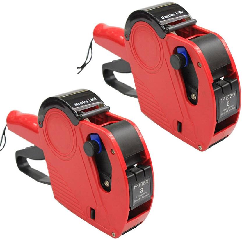 Texme MRP tag price Labeler Printer and 10 Label Rolls Label Stamping ...