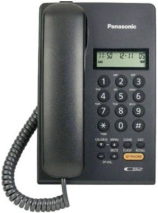 Panasonic KX-TSC62SXB Corded Landline Phone (Black) Corded Landline ...