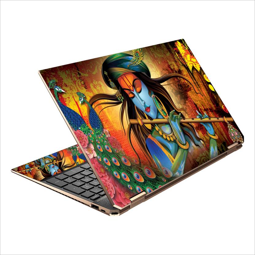 crowntrendz Laptop Skin krishn poster Adhesive Vinyl HD Print Laptop ...
