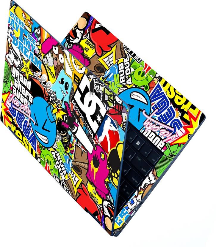 STICKER PRO Full Body Laptop Skin For 14 to 15.6 inch Laptop - DC ...