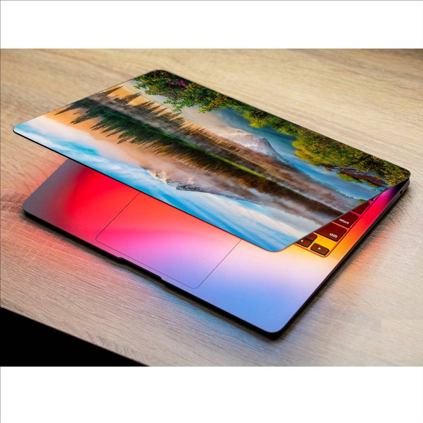 crowntrendz Laptop Skin Premium landscape Adhesive Vinyl Print Laptop ...