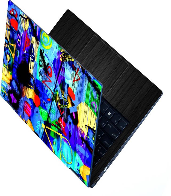 Techfit Full Body Laptop Skin For 14 to 15.6 inch Laptop - Multicolor ...