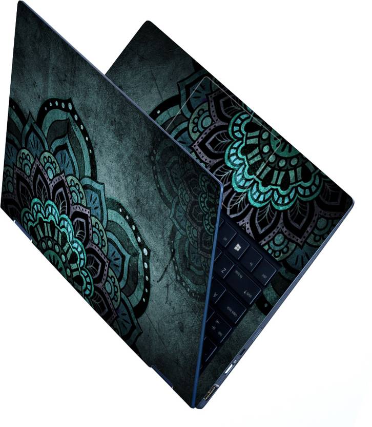 STICKER PRO Full Body Laptop Skin For 15.6 inch Laptop - Greenish ...
