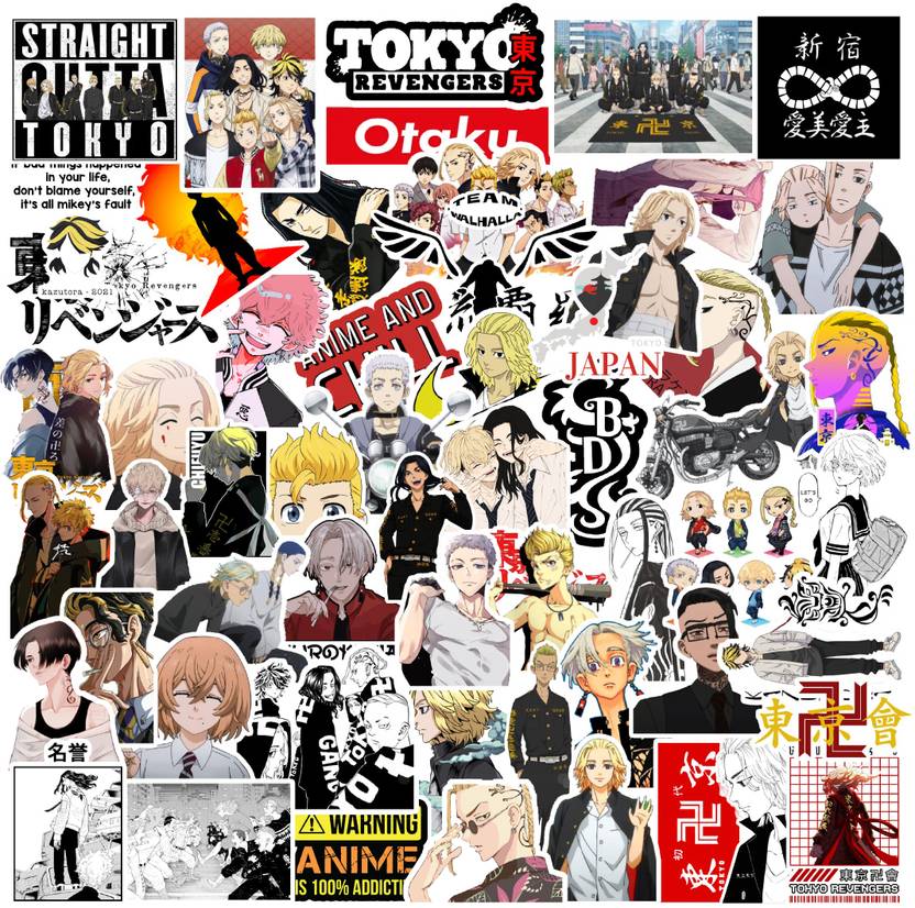 CodersParadise Pack of 52 Tokyo Revengers Anime Aesthetic Vinyl ...