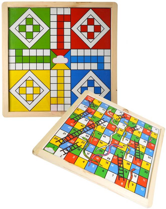 Cyrus 2-in-1 Classics Ludo Snake Board Game Kids Adults Educational ...