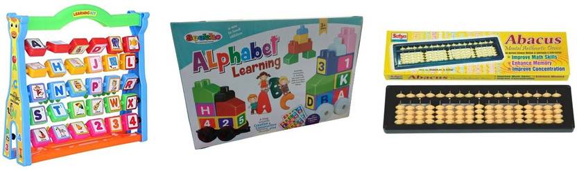 LEARNING KIT Alphabets & Numbers LearningKit + Alphabet & Number Blocks ...