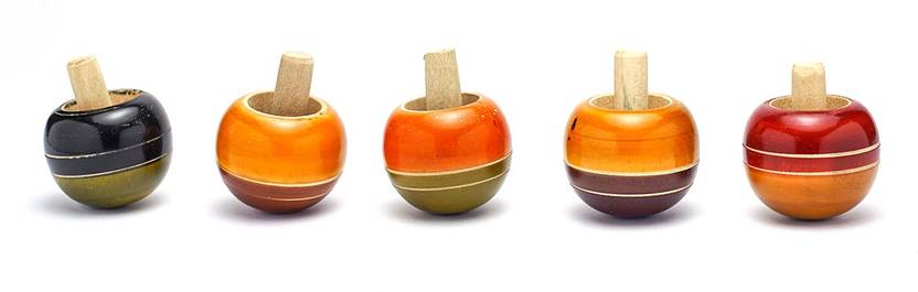 Glee and Glint Hand Spinning Wooden Toy-Lattu Spinning Toys-Handcrafted ...