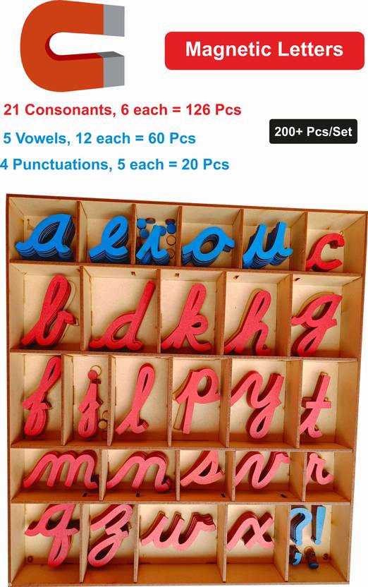 Cryo Craft Magnetic Montessori Preschool Movable Cursive Letter with ...