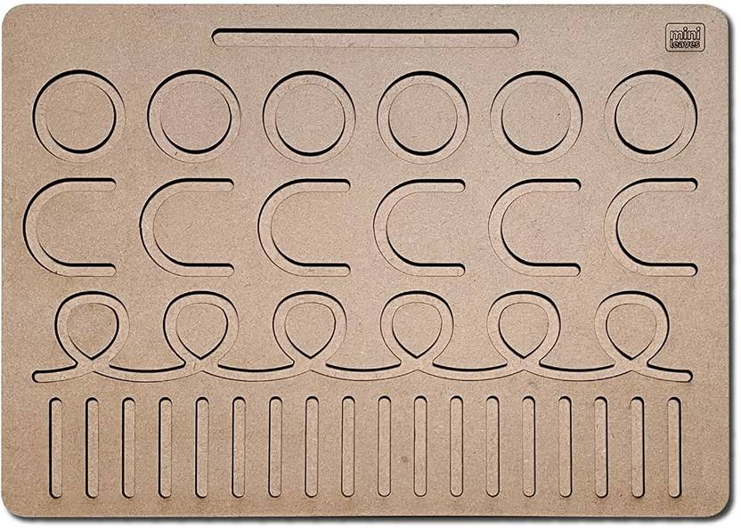 Minileaves Montessori Wooden Patterns and Shapes Tracing Boards ...