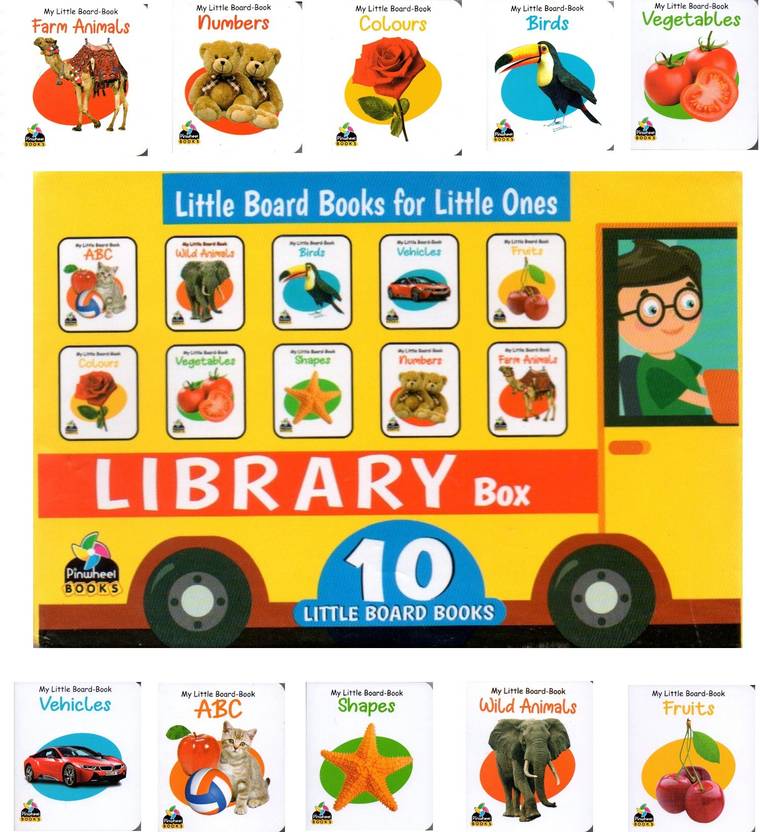 studykart MY FIRST LEARNING LIBRARY BOX | Set of 10 Board Books for ...