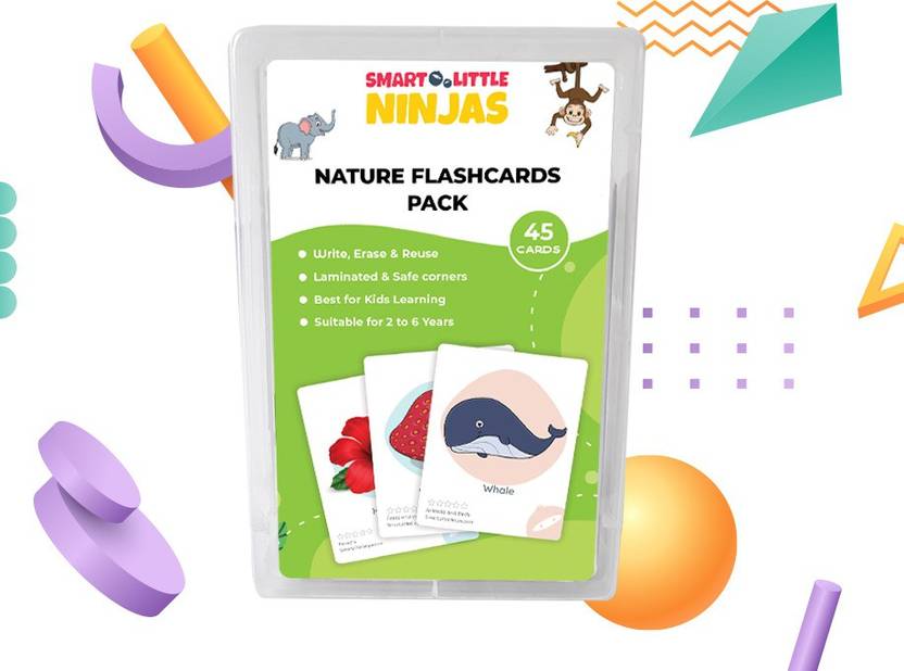 Smart Little Ninjas Activity Flash Cards for Children Aged 2-6 Yrs ...