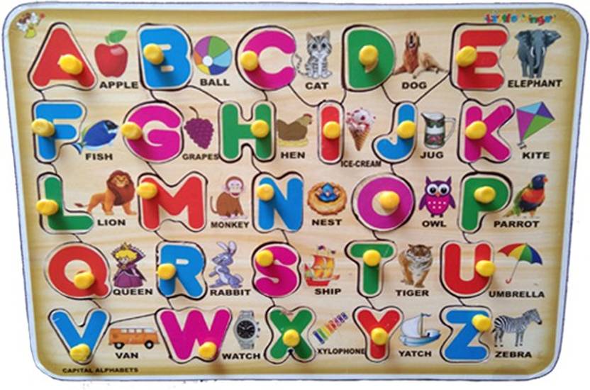toiphy ABCD Jigsaw Puzzle Board|Alphabetical Board with Pictures Price ...
