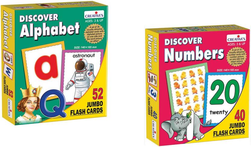 CREATIVE'S Discover Alphabet & Numbers (Jumbo Flash Cards) Price in ...